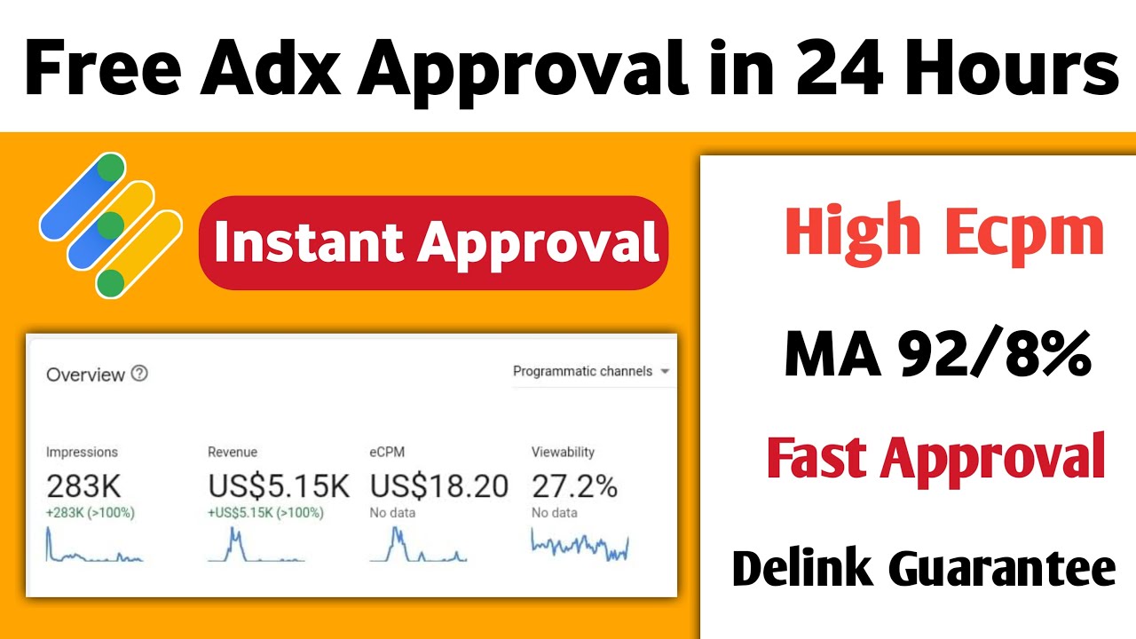 Ads Clap Free MA Adx Approval 2025 | Get 92/8 Adx Approval Method ...