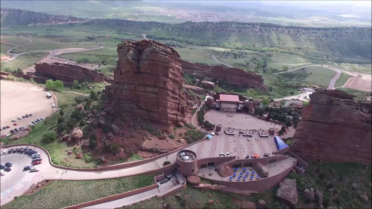 Colorado's Red Rocks amphitheatere Drone footage - YouTube