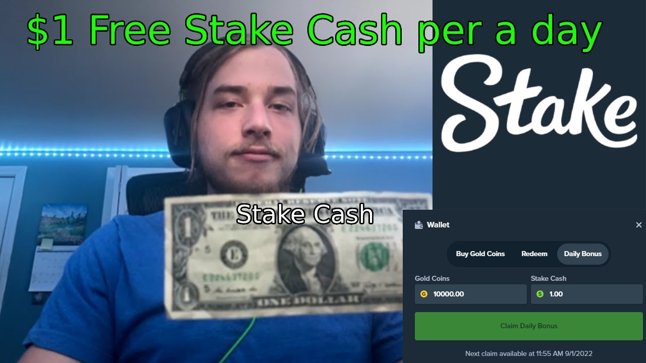 Stake.us Bonus Free Stake Cash Everyday (1$ USD Equivalent) - YouTube