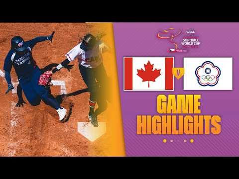 HIGHLIGHTS | Canada vs Chinese Taipei | WBSC Women's Softball World Cup - Group Stage