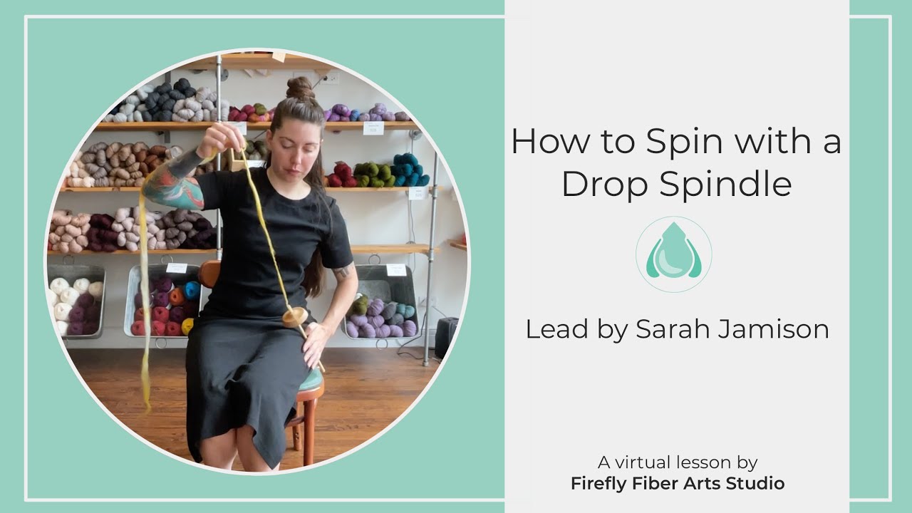 How to Spin with a Drop Spindle - YouTube