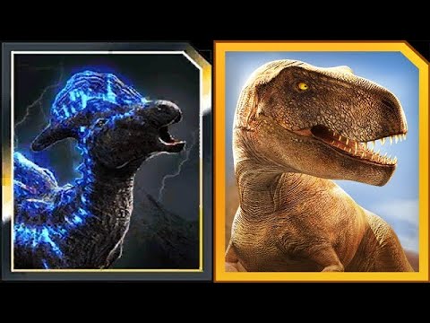 HADROS LUX vs T-REX (JURASSIC WORLD ALIVE) - YouTube