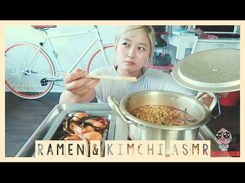 'RAMEN' and 'KIMCHI' eating sounds [안성탕면] Mukbang | KEEMI