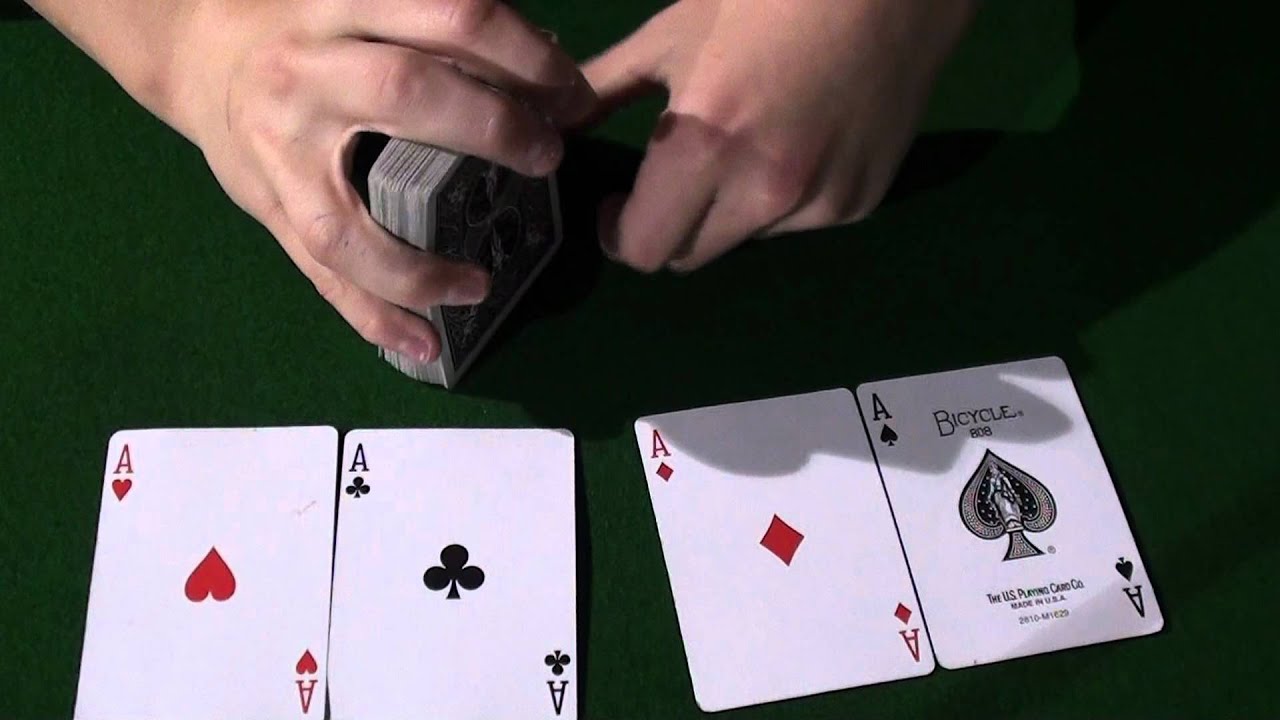 Beginner 4 ace card trick/easy 1 - YouTube