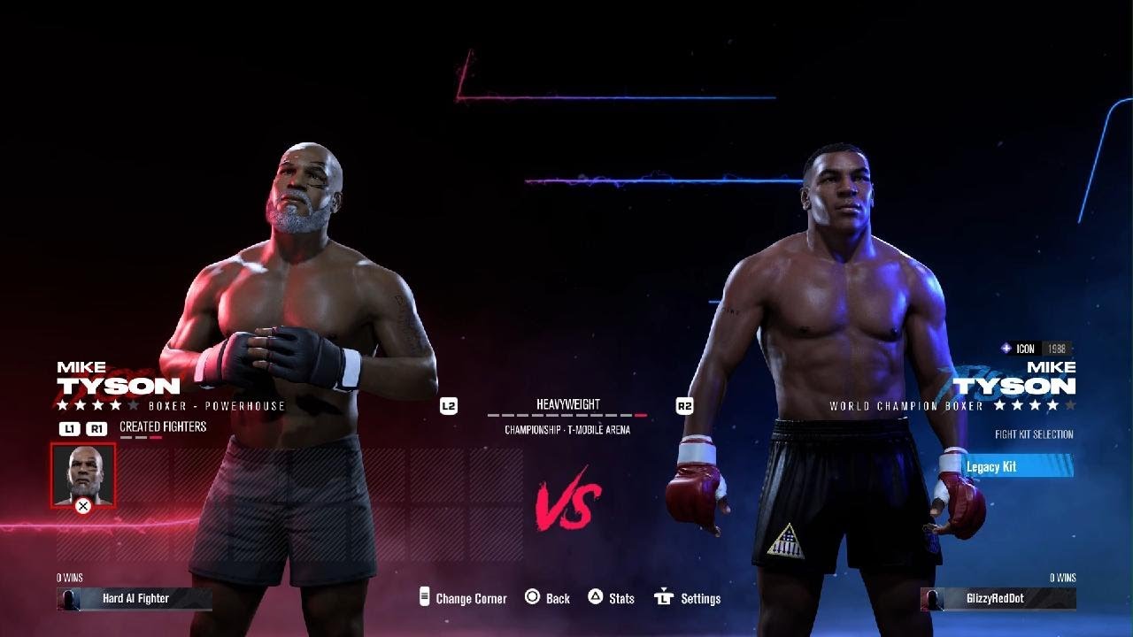 UFC 5 Created Fighter Mike Tyson vs EA Created Fighter - YouTube