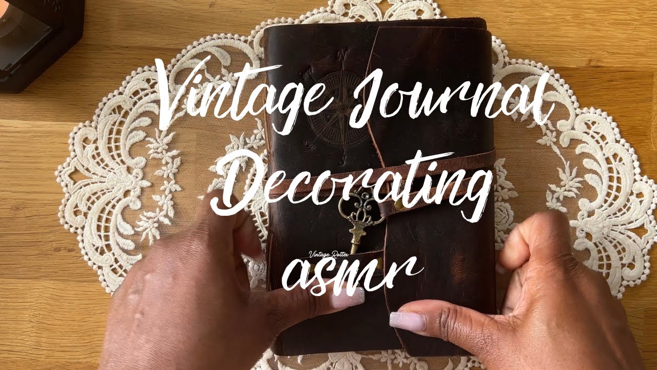 VINTAGE JOURNAL DECORATING #12 - YouTube
