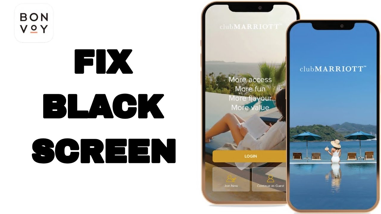 How To Fix And Solve Black Screen On Marriott Bonvoy App | Final ...