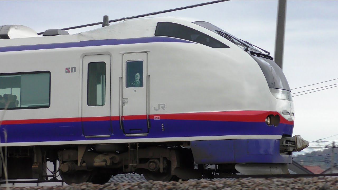 特急しらゆき6号上越妙高行き【4K】E653系H203編成56M - YouTube