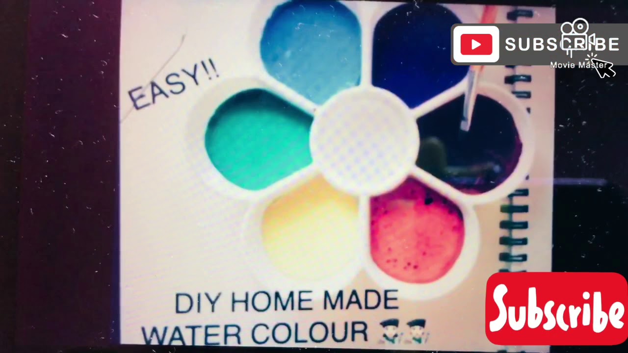 How To Make Water Colours At Home.With Ingredients Available in OurHome ...