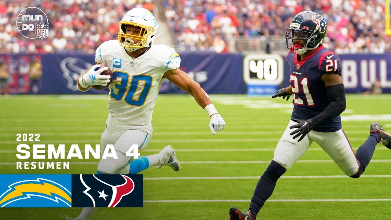 Los Angeles CHARGERS vs. Houston TEXANS | Semana 4 NFL | Resumen ...