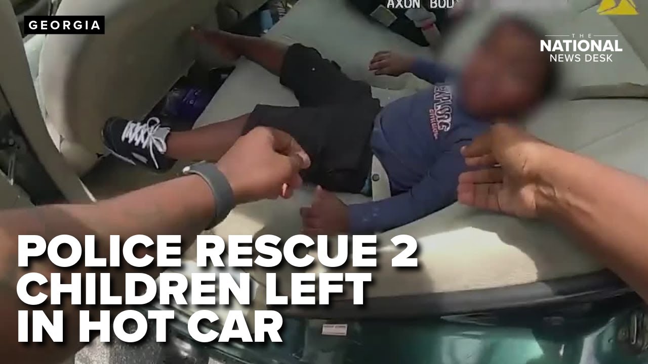 Police in Georgia rescue children left in hot car; Father arrested ...