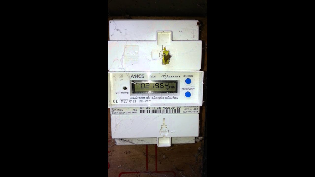 Compteur EDF HS - YouTube