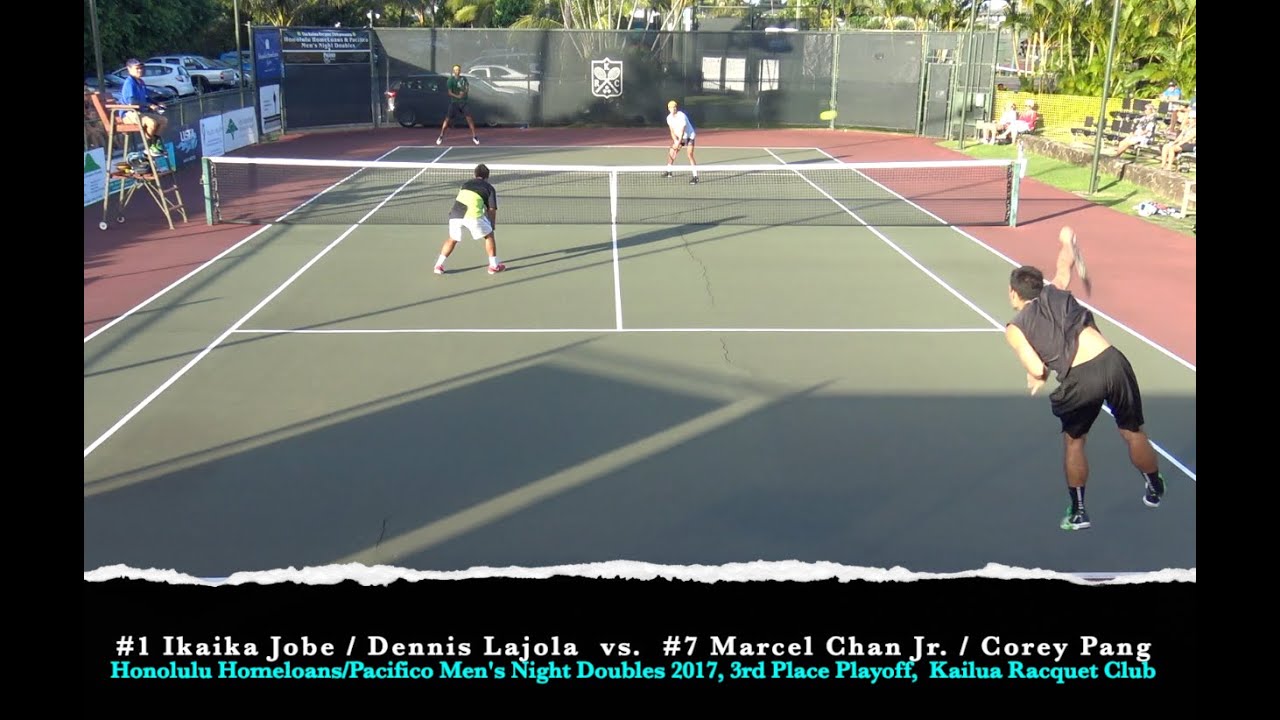 Jobe/Lajola v Chan Jr/Pang 3RD PLACE HLTS - Kailua Men's Night Doubles ...
