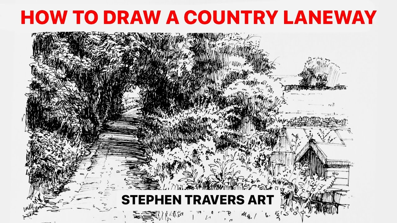 How To Draw A Country Lane Freehand In Ink Line YouTube how-to-draw-a-country-lane-freehand-in-ink-line-youtube