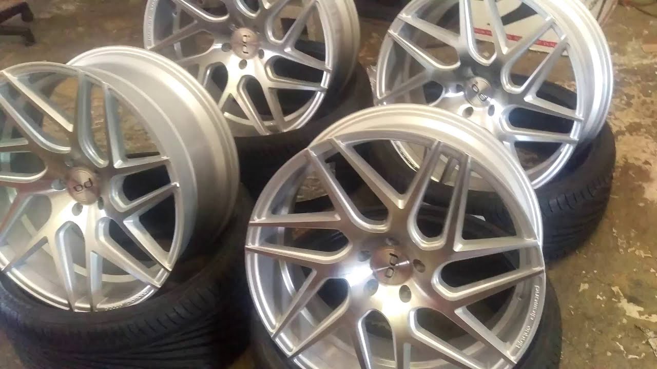 877-544-8473 22 Inch Silver Polished Blaque Diamond BD-3 Concave ...