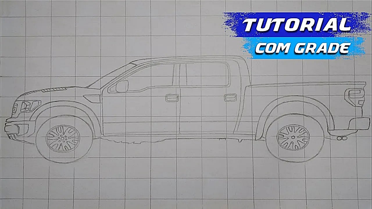 Como desenhar uma Ford Raptor lateral - com grade(Fernando)/Cómo ...