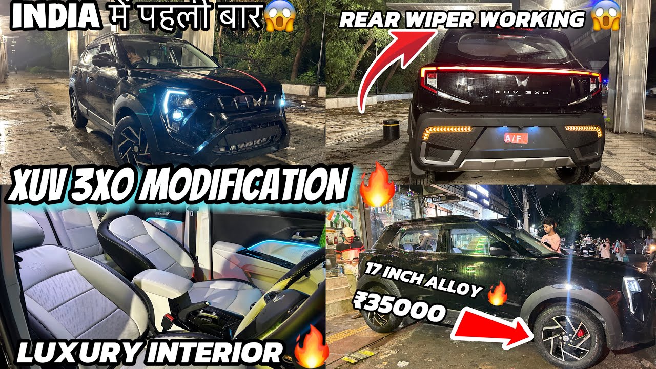 XUV 3XO MX1 MODIFICATION 🔥 MX1 MODIFIED AX7L FIRST TIME IN 😱INDIA REAR ...