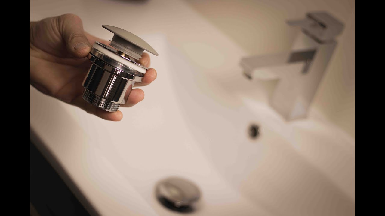 Cómo instalar una válvula click-clack o Pop-Up - YouTube