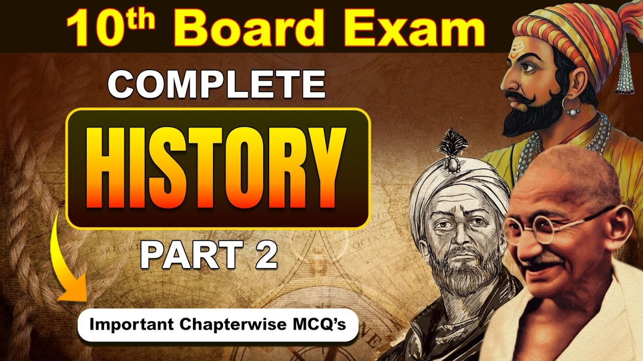 History Class 10 in ONE SHOT 2: All MCQs Solved! (Exam Ready) | Score ...