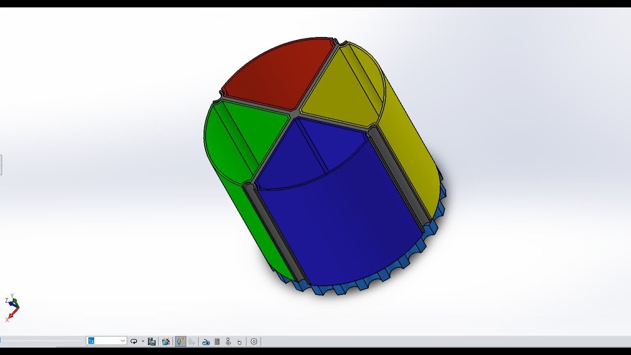 SolidWorks Tutorial (Practice -6) | Pen Holder | @CADcoin - YouTube