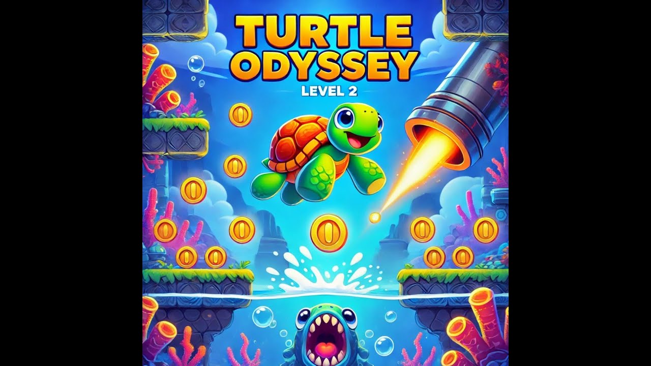 Turtle Odyssey - Level 2 Full Playthrough | Underwater Adventure ...
