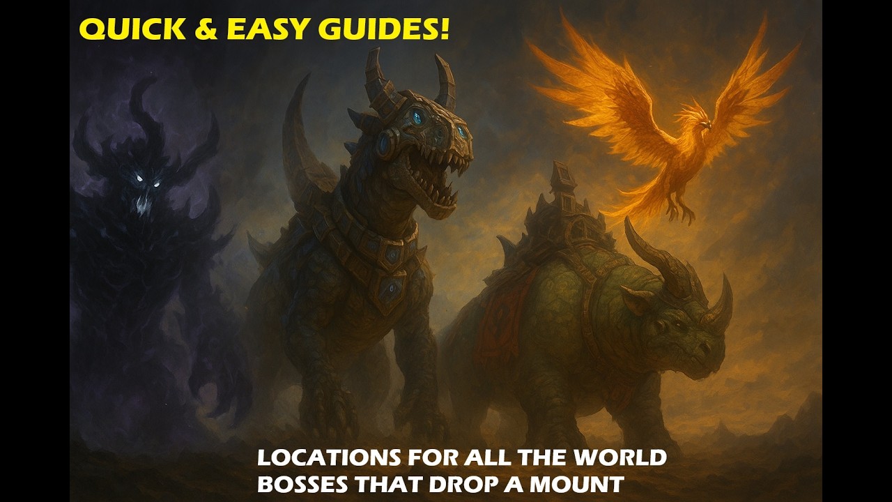 Location On ALL The World Bosses In World of Warcraft That Drops a ...