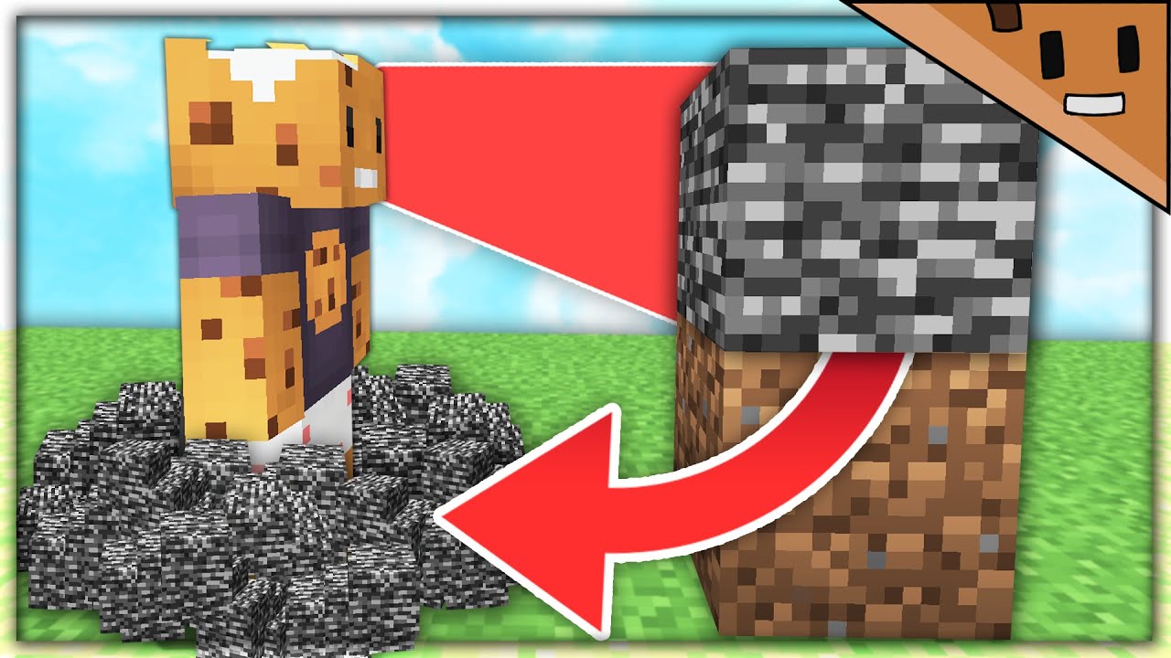Minecraft, But Blocks Break When You Look At It... - YouTube