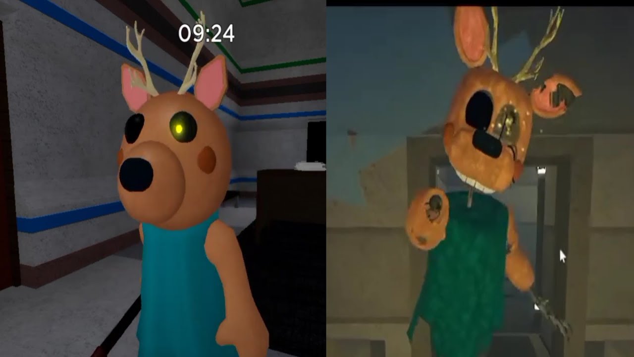 Original Piggy Jumpscares Vs Piggy The Robotic Apocalypse Factory ...