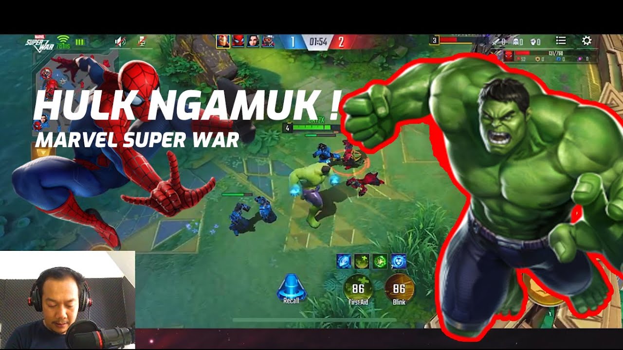 HULK NGAMUK - MOBA MARVEL SUPER WAR SERU BANGET!! - YouTube