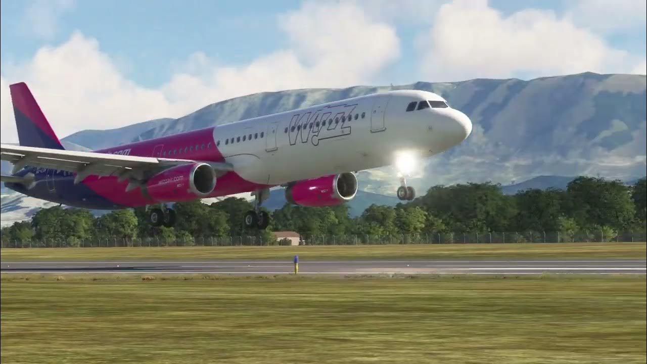 Wizz Air Landing and Go Around at Tirana Airport | Fenix A321 #msfs2020 - YouTube