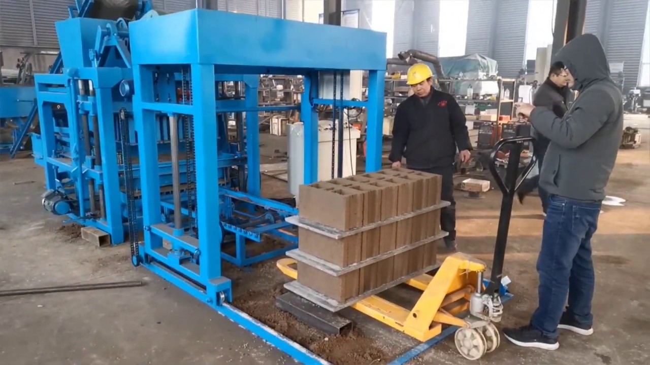 Ethiopia Hollow Hourdi Block Making Machine QTJ5-25 Wall Construction ...