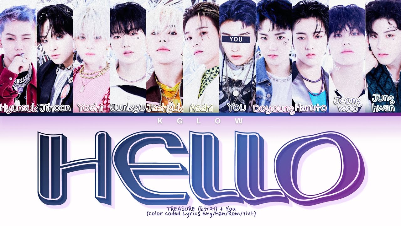 [Karaoke] TREASURE (트레저) "HELLO" (Color Coded Eng/Han/Rom/가사) (11 ...