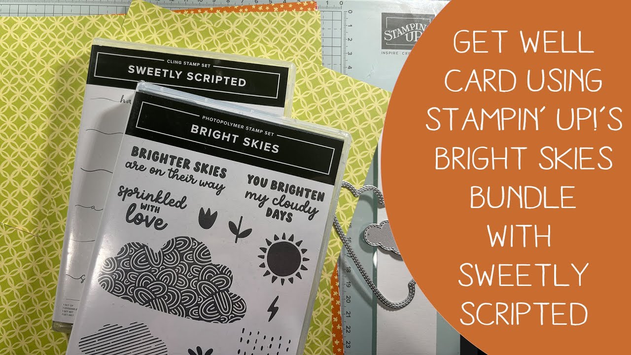 Get Well Card / EZ Fun Fold / Stampin' Up! Bright Skies Bundle ...