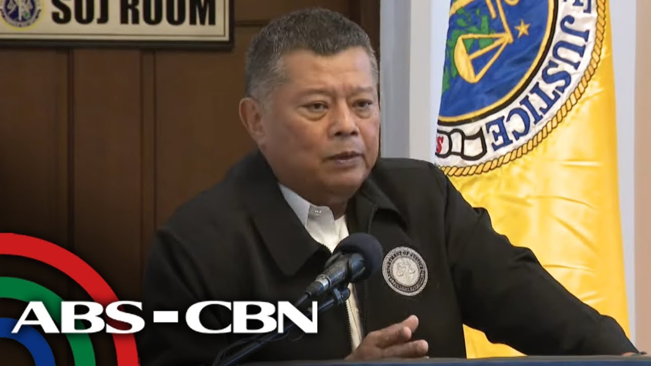 Justice Secretary Boying Remulla holds press briefing | ABS-CBN News ...