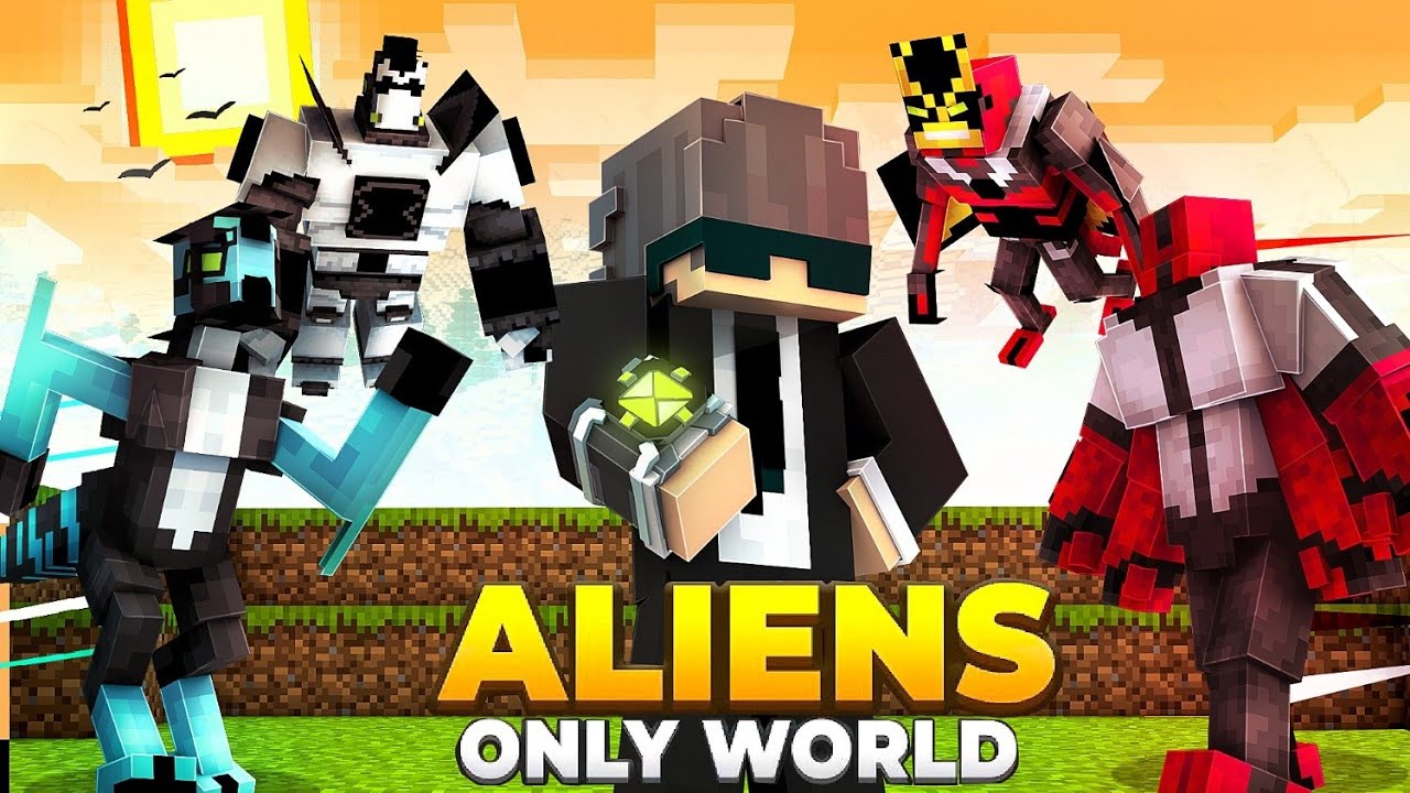 I Joined a 'ONLY ALIENS' Minecraft Server! - YouTube