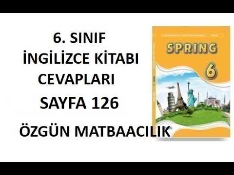 6.  Sınıf İngilizce Ders Kitabı Cevapları Sayfa 126 Özgün Matbaacılık 2025 -2026