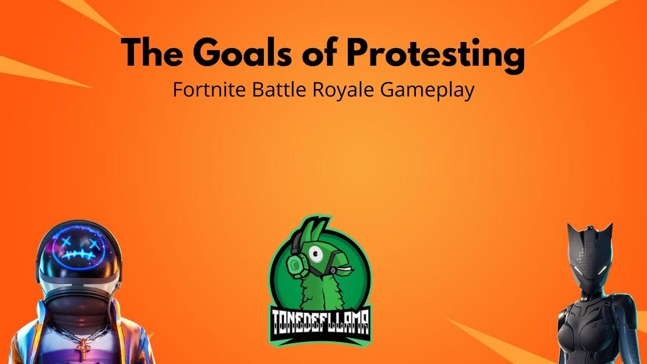 The Goals of Protesting! - Fortnite Battle Royale Gameplay - YouTube