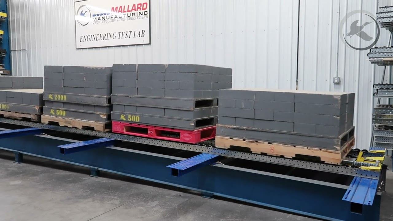 Custom-Pitched Pallet Flow Ramp Stops for Heavy Pallet Loads | Mallard ...