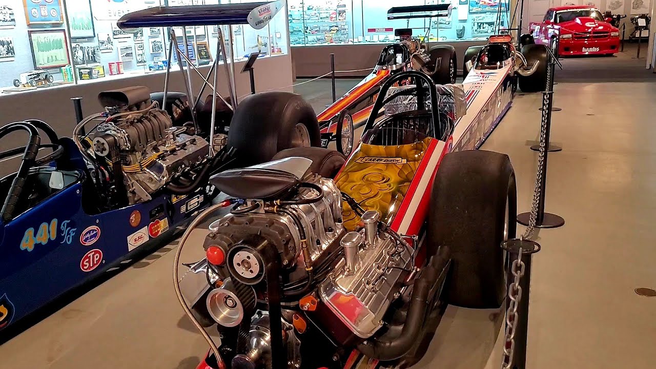 Walking tour of the NHRA Motorsports Museum at the Fairplex in Pomona ...