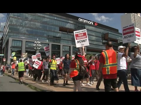 48 people arrested during protest outside Aramark's headquarters in Philadelphia