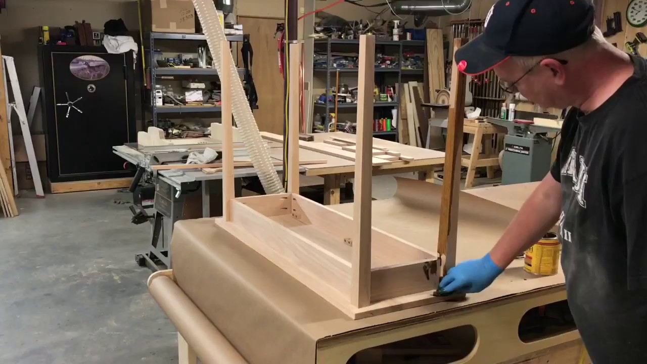 Easy DIY Solid Oak Hall Table - YouTube
