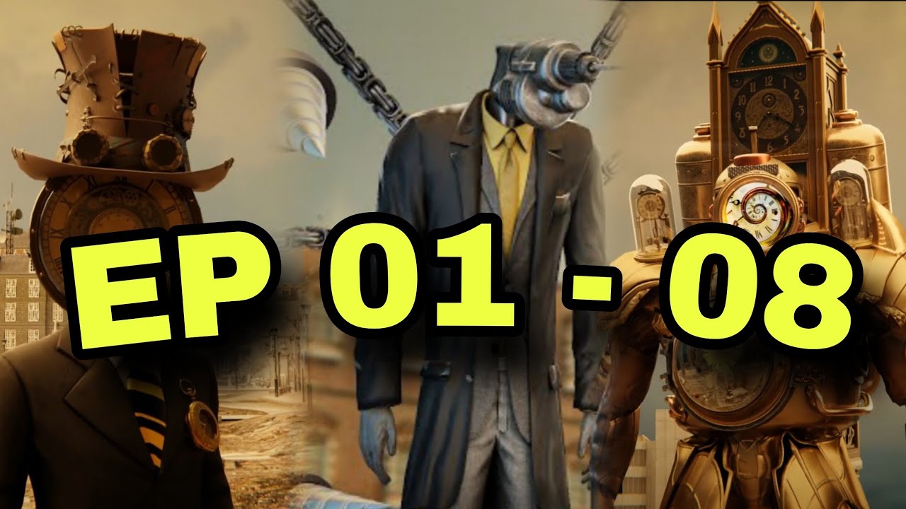 Skibidi toilet Multiverse 01 - 08 all episodes - YouTube