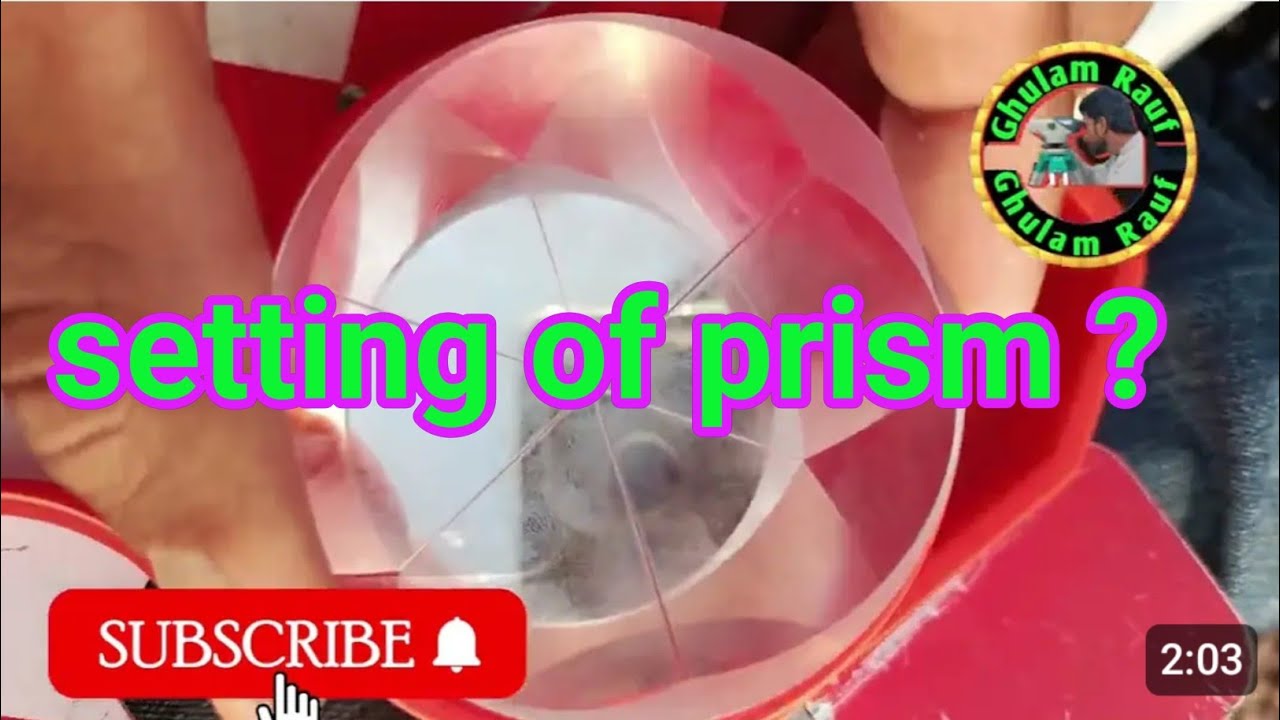 setting of prism / internal setting of prism / prism rod - YouTube