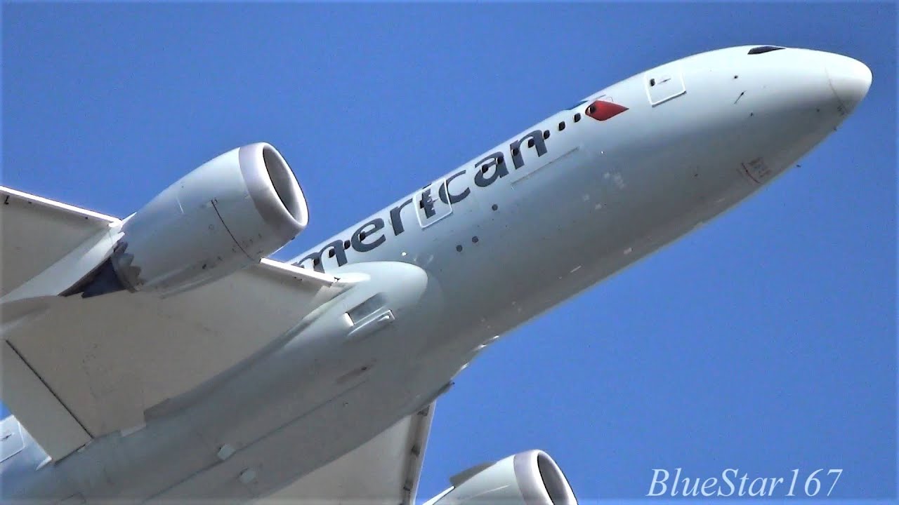 American Airlines Boeing 787-8 (N871AY) takeoff from NRT/RJAA (Tokyo ...
