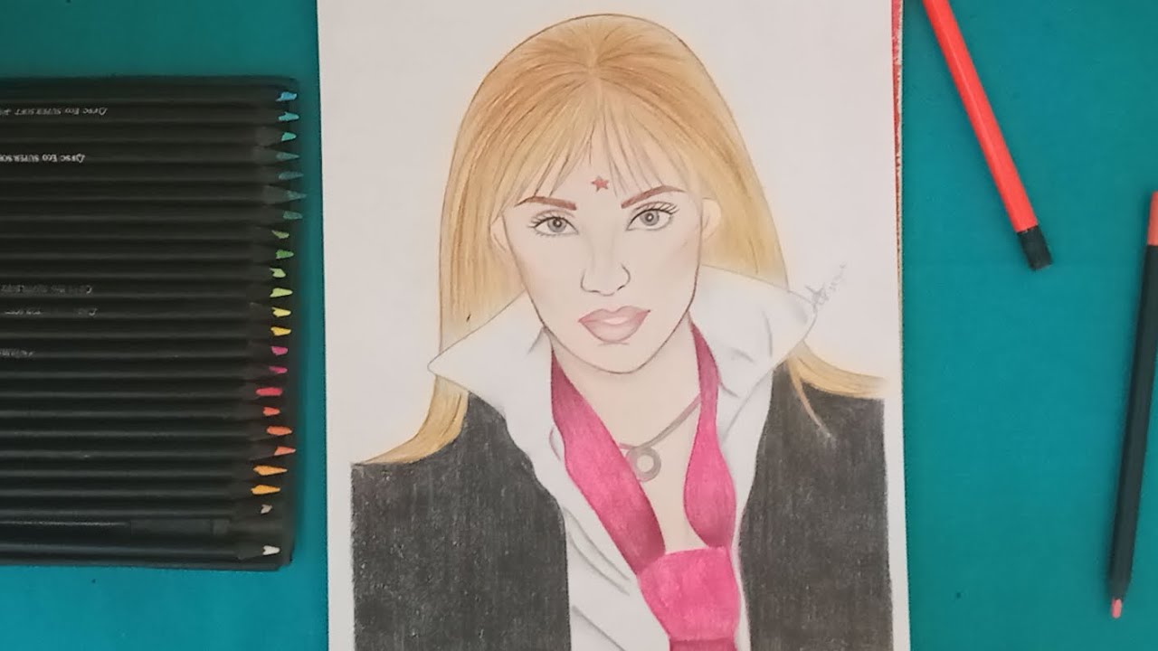 Cómo dibujar a Anahi/ How to draw a Anahi #miacolucci #rbd - YouTube