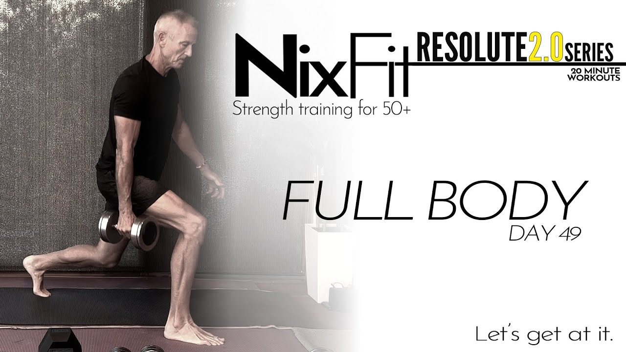 20min at home follow along CHEST BACK LATS SHOULDERS CORE quads glutes ...