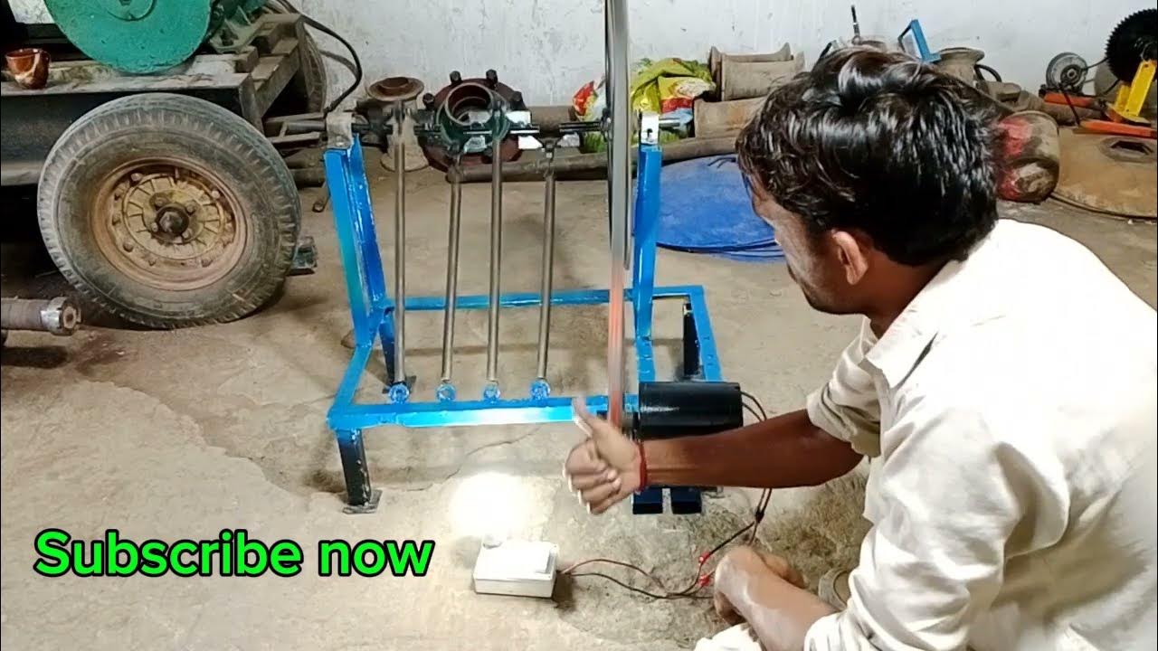 Build Flywheel Free Energy Spring Machine Make Electricity Generator DC ...