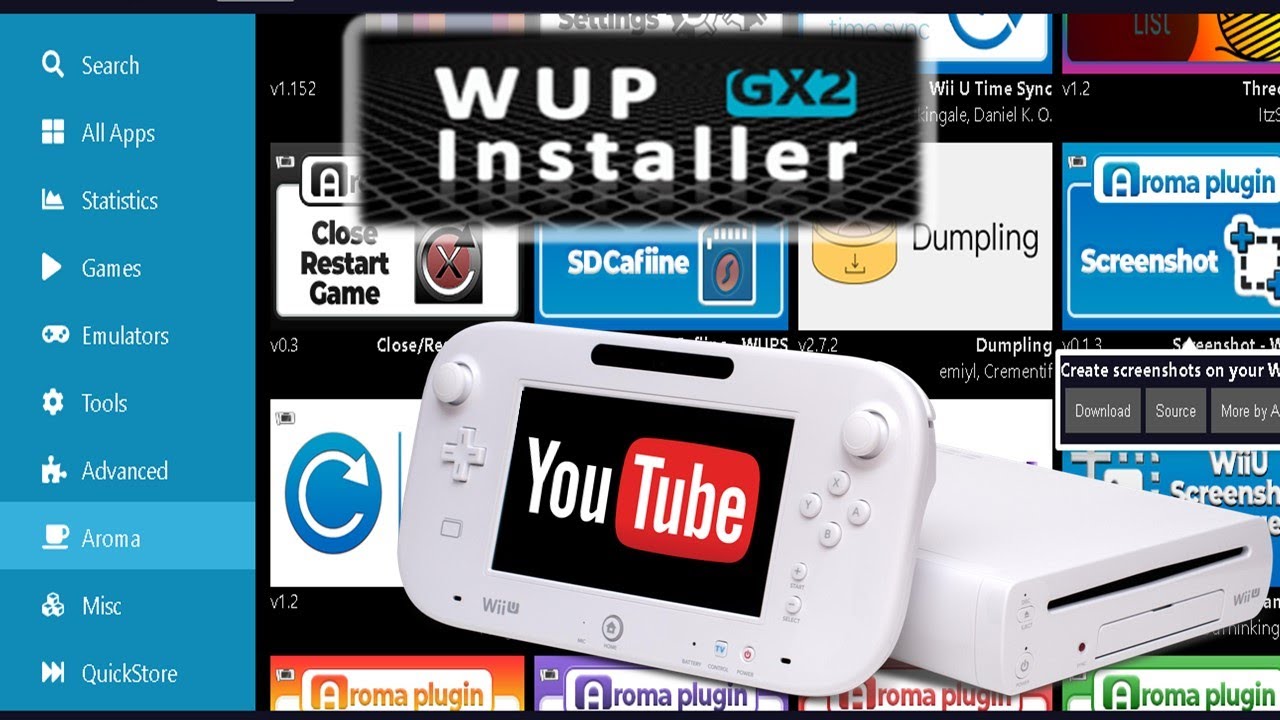Youtube en tu Consola Nintendo Wii u en 2024 l Aroma App WUP installer ...