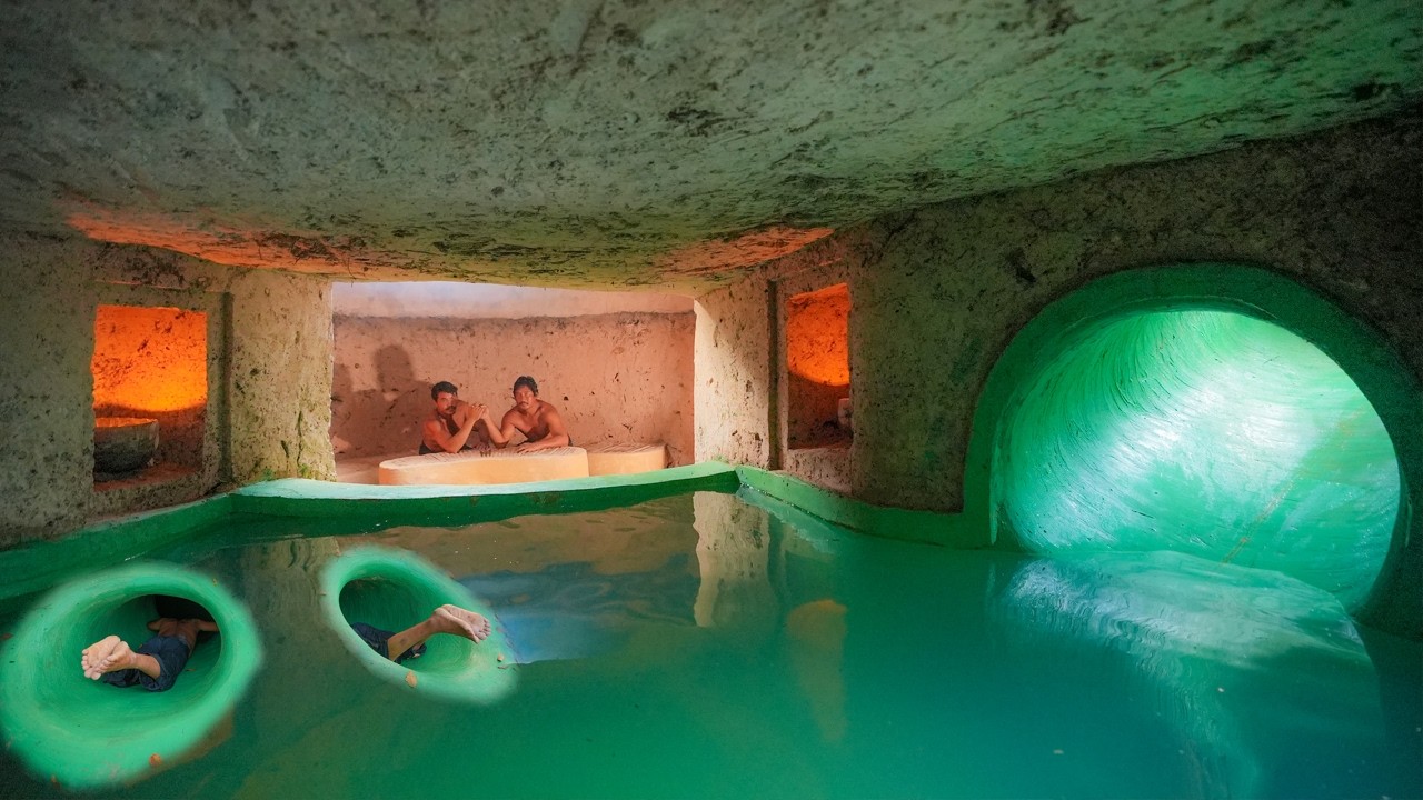 I Spent 279DAy Build A Secret Hidden Underground Swimming Pools - YouTube