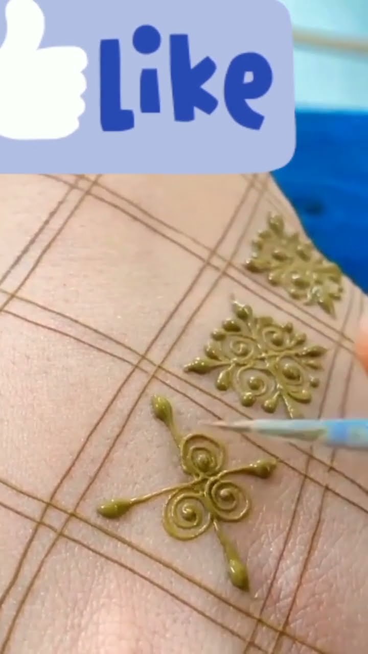 square shape latest mehndi design By Aqsa Memon. #shorts #mehndi # ...